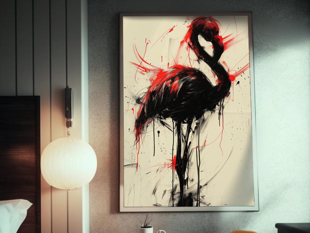 Flamingo Illustration | Ultrafine Detail Art | Modern European Ink Art ...