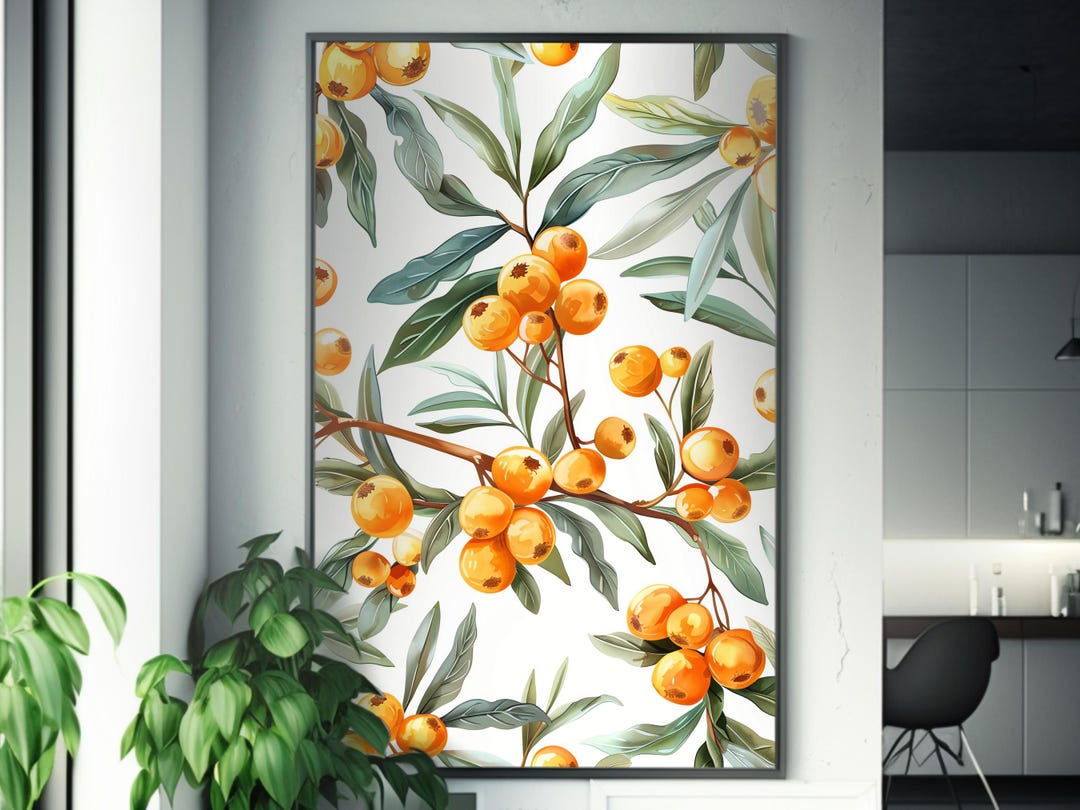 Watercolor Oranges Branch Art Bio-chemical Illustration Generative ...