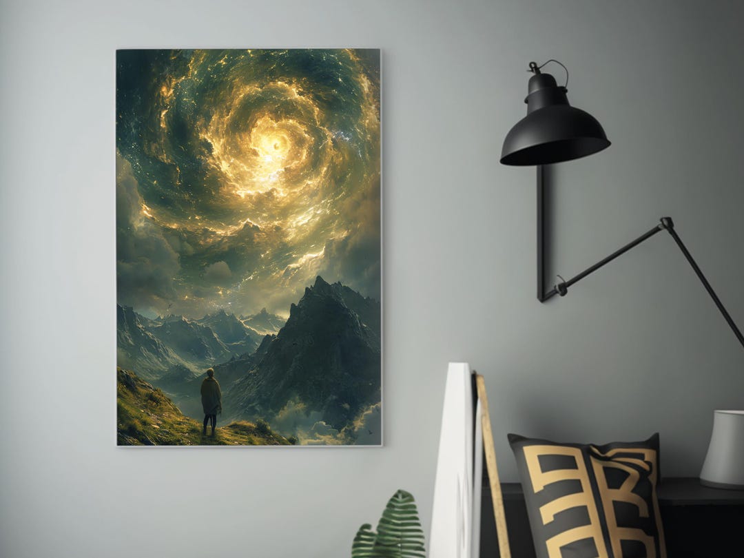 Fantasy Hillside Matte Painting Breathtaking Epic Art Green Landscape ...