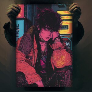Cyberpunk Anime Neon Sign Poster | 80s Retro Vibe | Art | Cgsociety ...