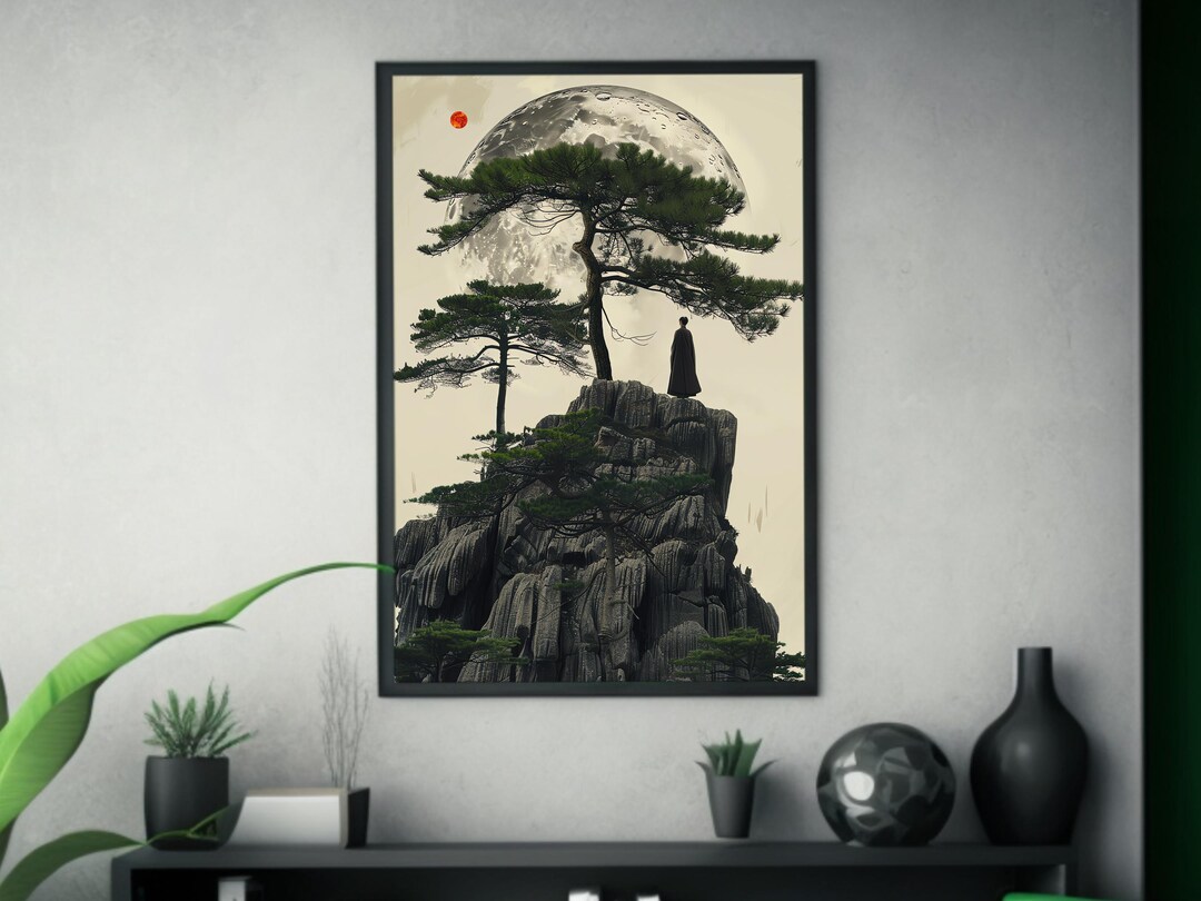 Fantasy Mountain Tree Matte Art Print | Friedrich Inspired | Cgsociety ...