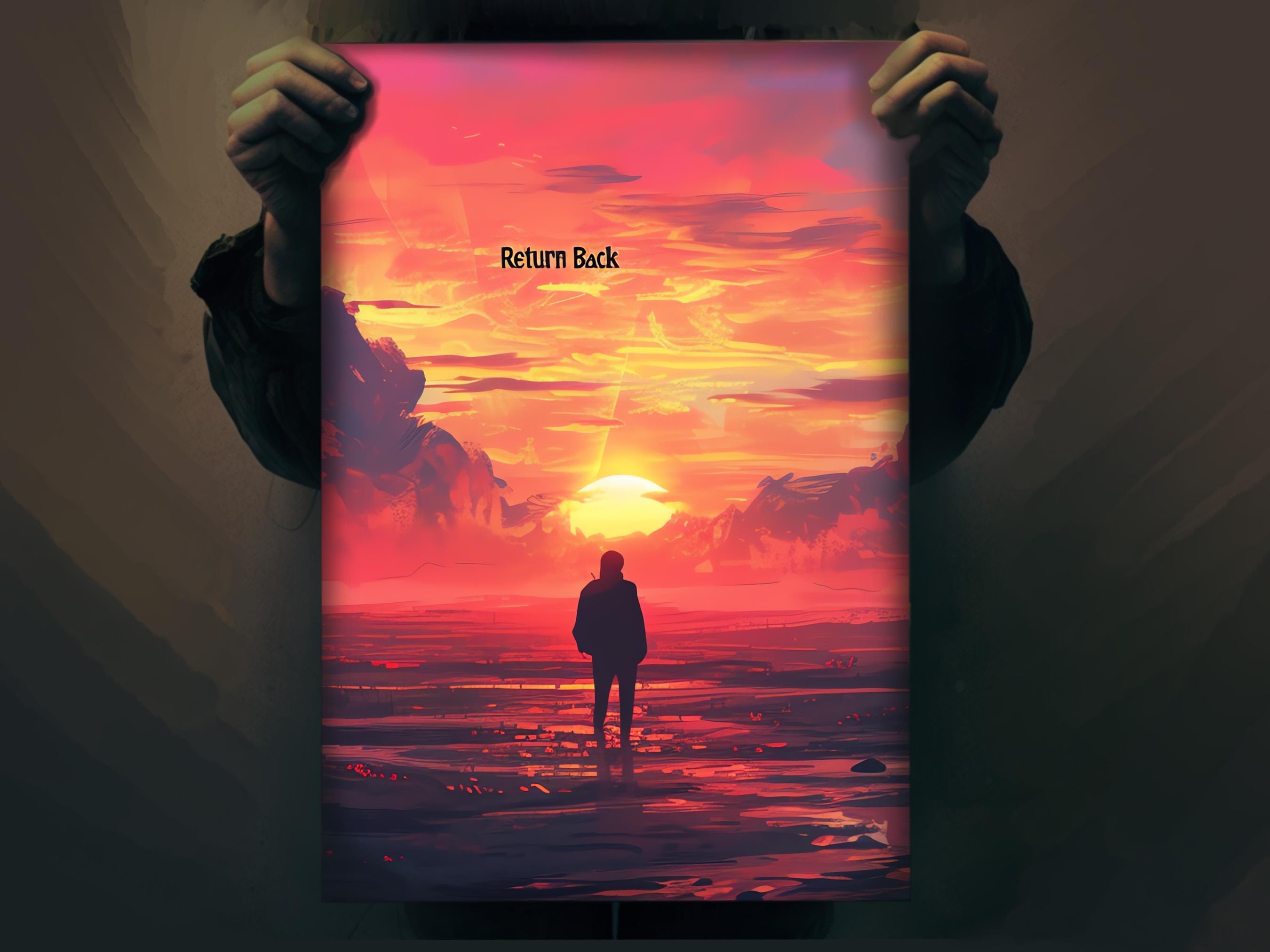 Coastal Male Concept Art | Digital Print | Ocean Beach Imagery | Dark ...