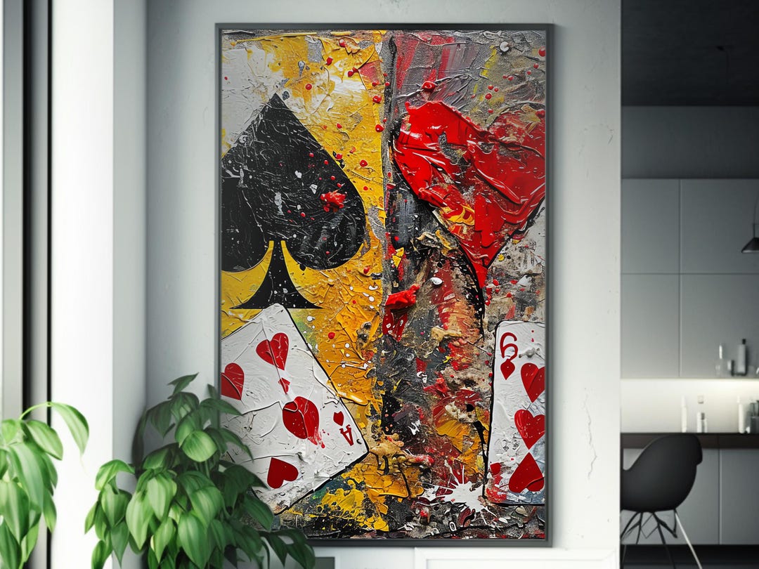 Abstract Illusionism | Playing Cards Art Poster | Detailed Poker Card ...