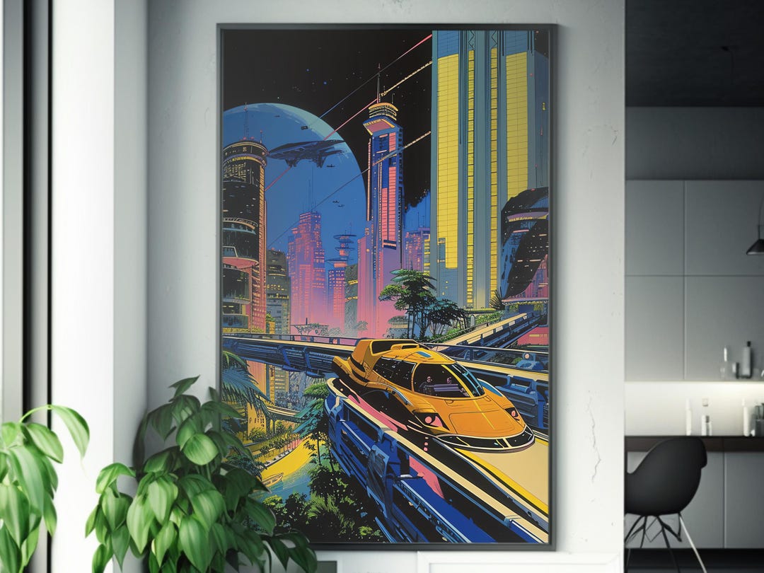 Modern Art Print | Vibrant Wall Decor | High-quality Poster | Gallery ...
