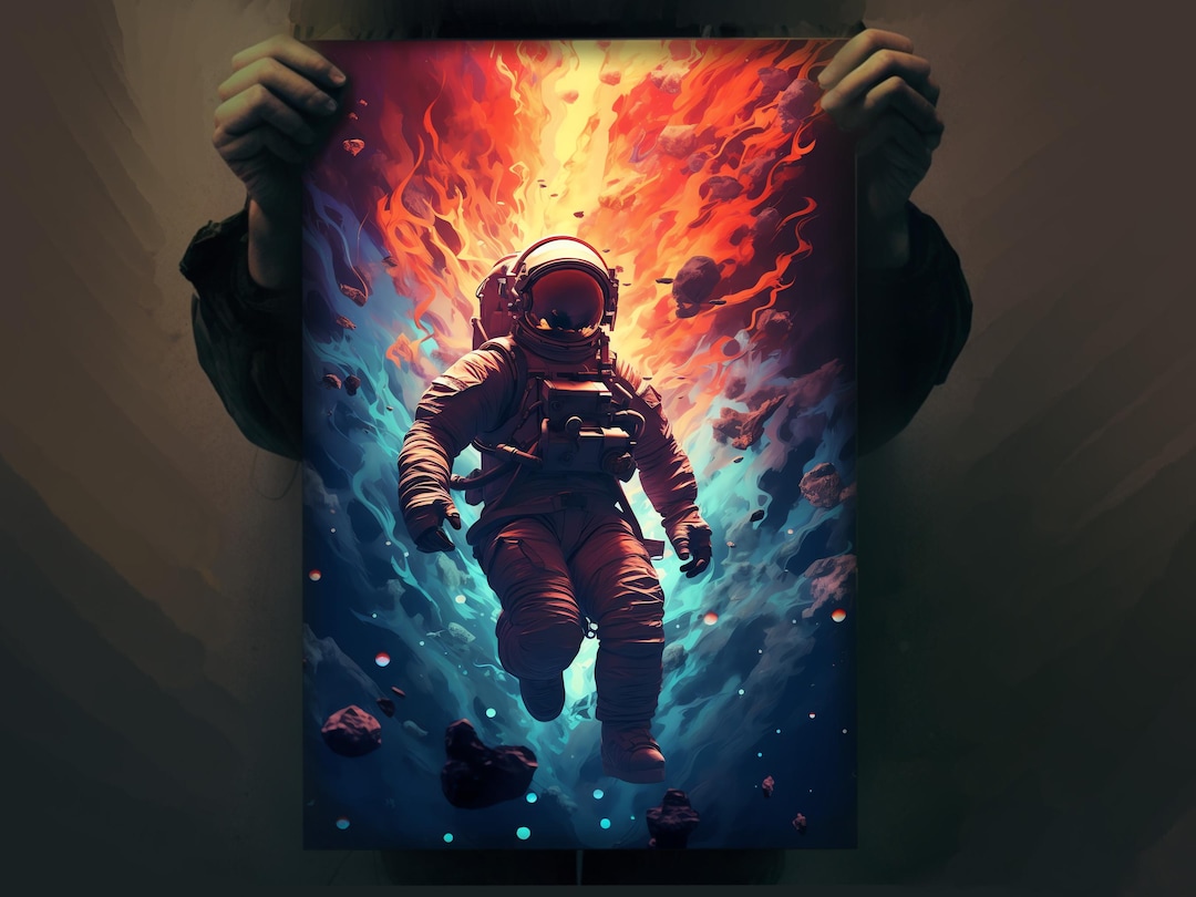 Astronaut Floating in Space Digital Art Space Art Behance Contest ...
