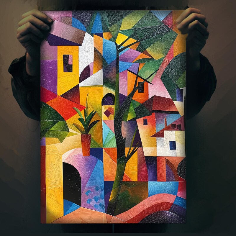 Cubist Cityscape - Etsy