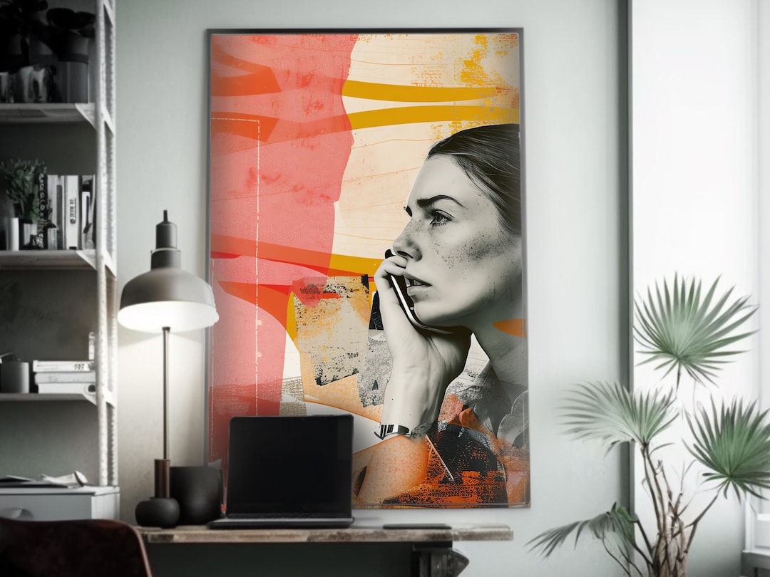 Colorful Digital Portrait Poster Tech-inspired Art Design Editorial ...