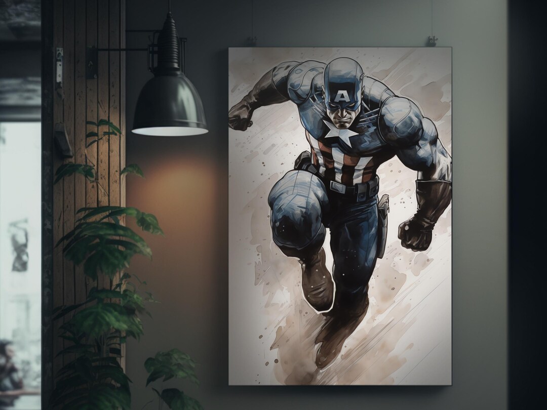 Captain America Comic Book Panel Sketch | Cgsociety Art Style ...