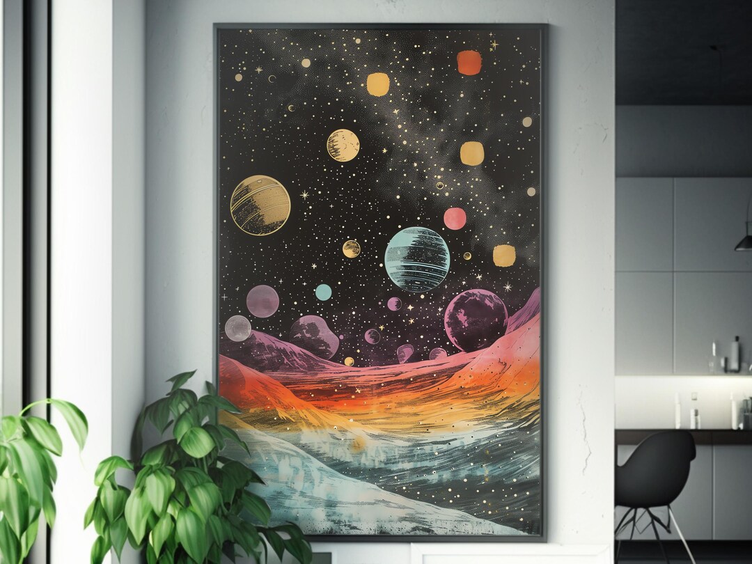 Cosmic Landscape Poster Ultrafine Detail Space Art Starry Sky Artwork ...