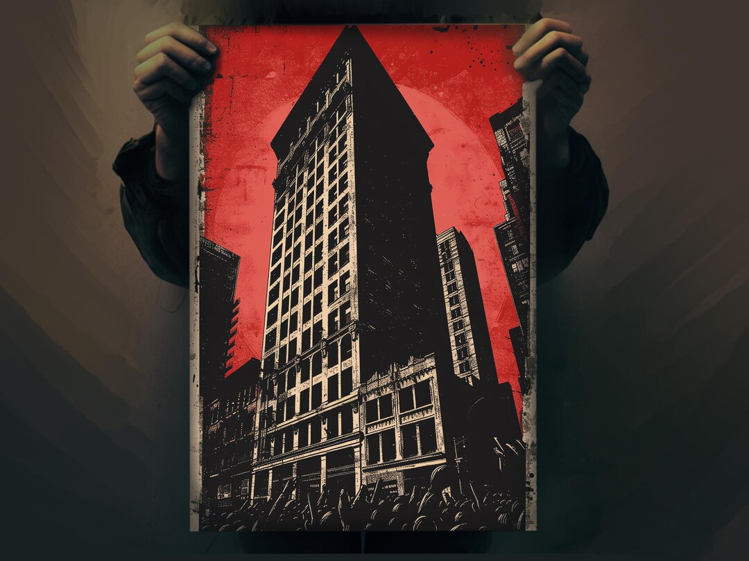Black & Red High-rise Art Poster Graphic Novel Cover Style Ashcan ...