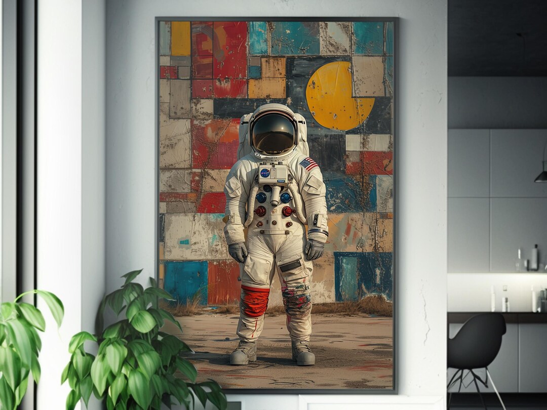 Vibrant Astronaut | Liminal Space Poster | Trending Space Art | AI ...