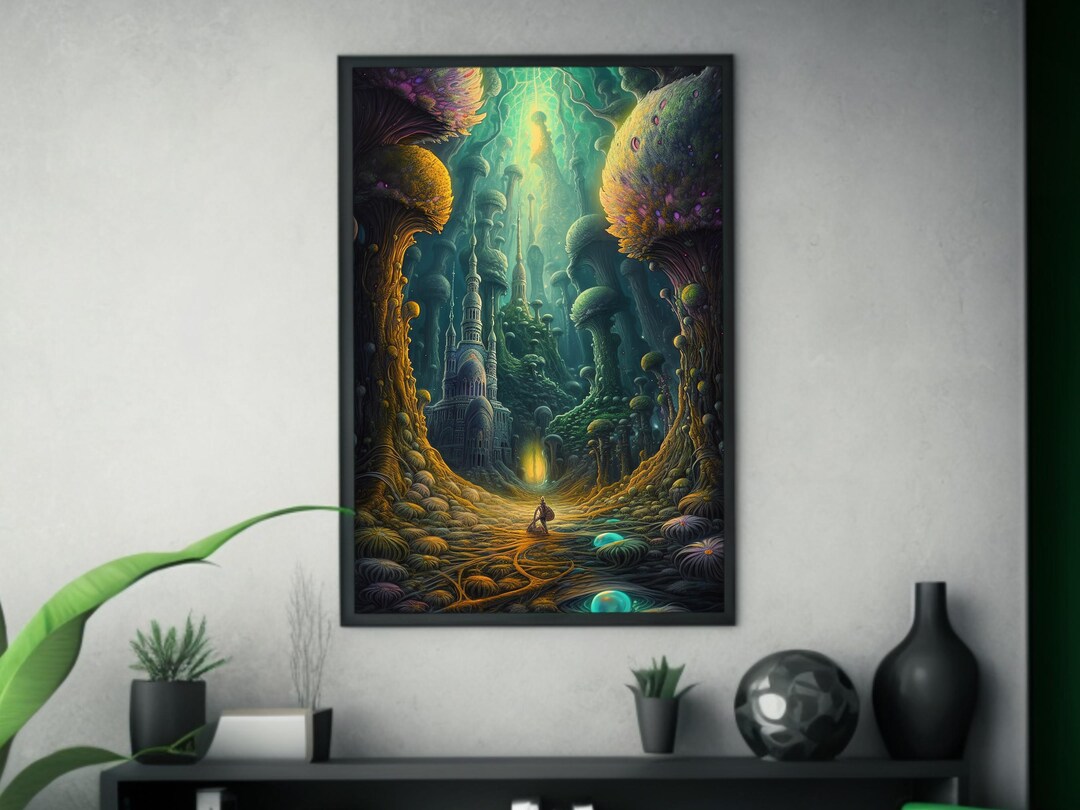 Fantasy Castle Artwork | Storybook Poster | Mystical Landscape ...