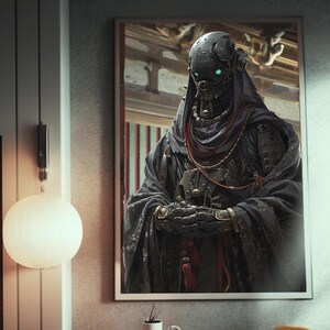 Cyberpunk Samurai Poster Ultrafine Detail Afrofuturism Art Ornate Robes ...