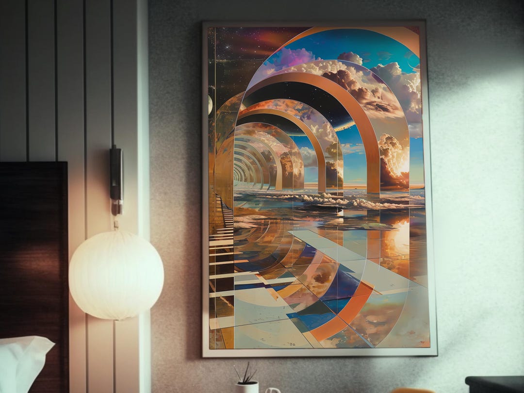 Futuristic Beach Bench Art | Matte Painting Print | Detailed Cgsociety ...