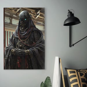 Cyberpunk Samurai Poster Ultrafine Detail Afrofuturism Art Ornate Robes ...