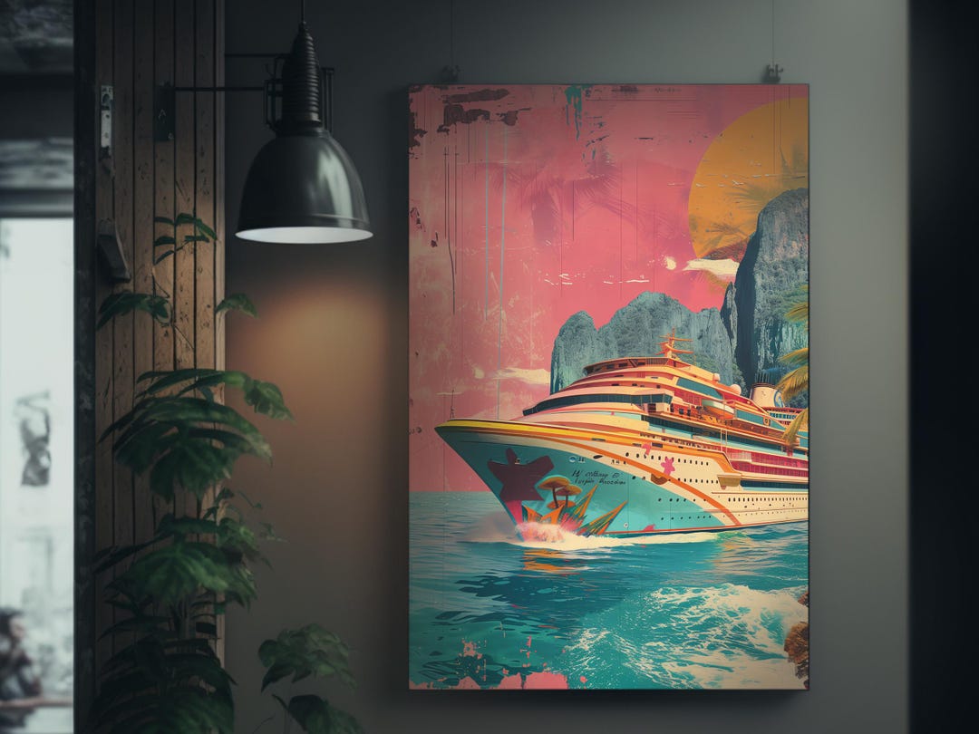 Sea Voyage Artwork Detailed Matte Painting Maximalist Style Ocean ...