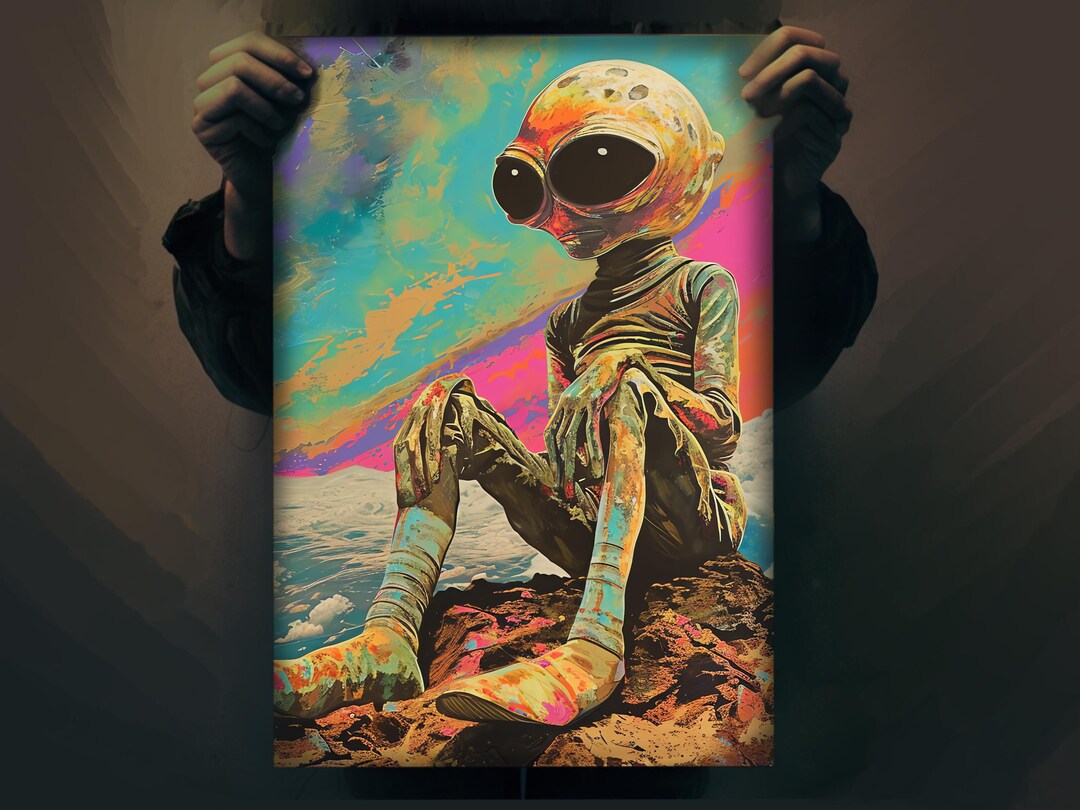 Alien Psychedelic Rock Art | Ultrafine Cosmic Painting | Ancient ...