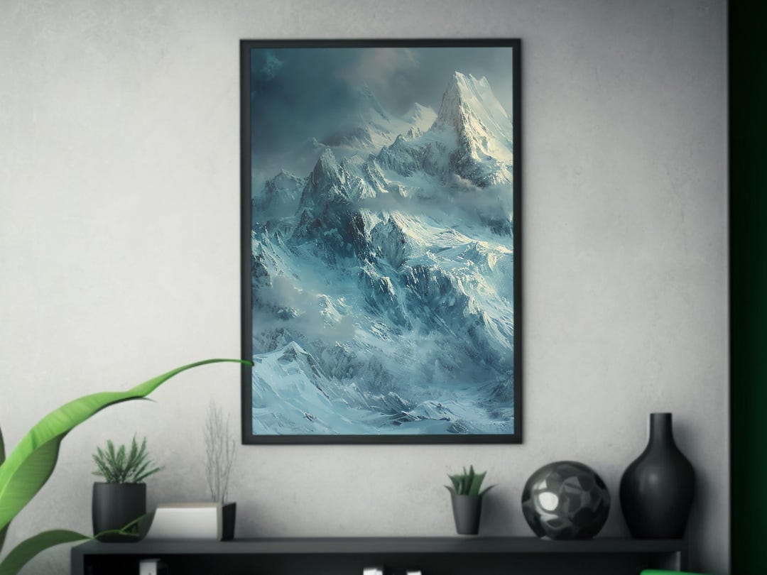 Snowy Mountain Fantasy Art Icewind Dale Matte Painting Polycount Art Mountainous Background ...