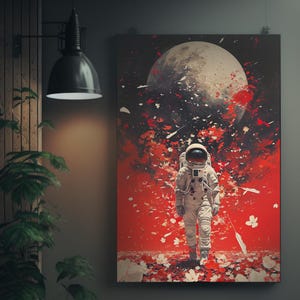 Astronaut Moonwalker Poster | Inspired Space Art | Behance Contest ...