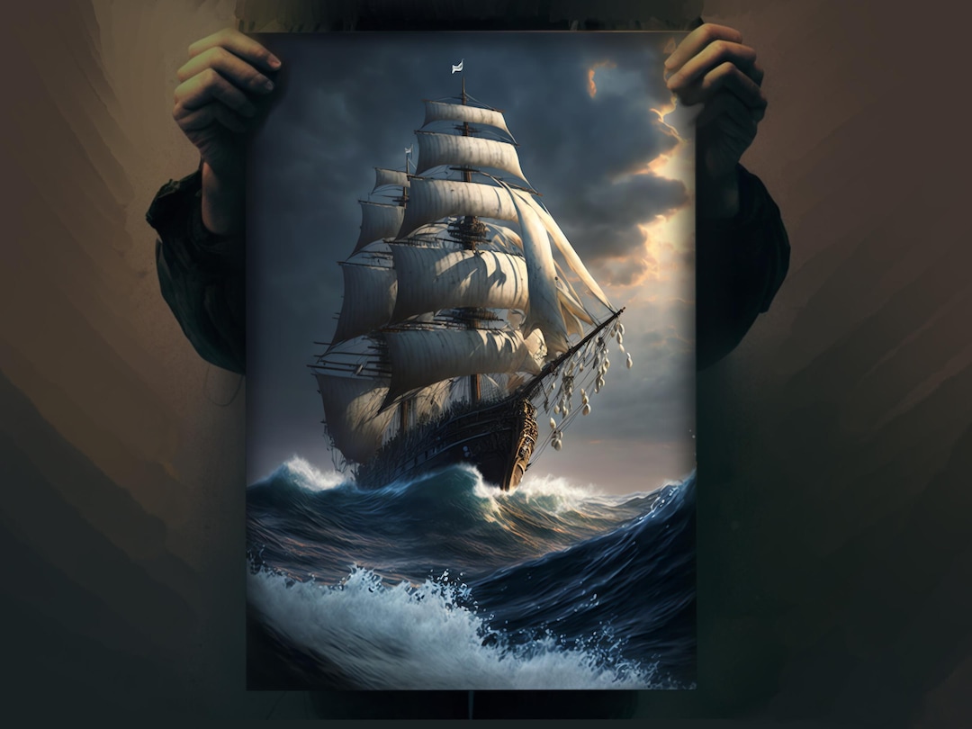 Gothic Art | Sailing Ship Poster | Detailed Matte Painting | Inspired ...
