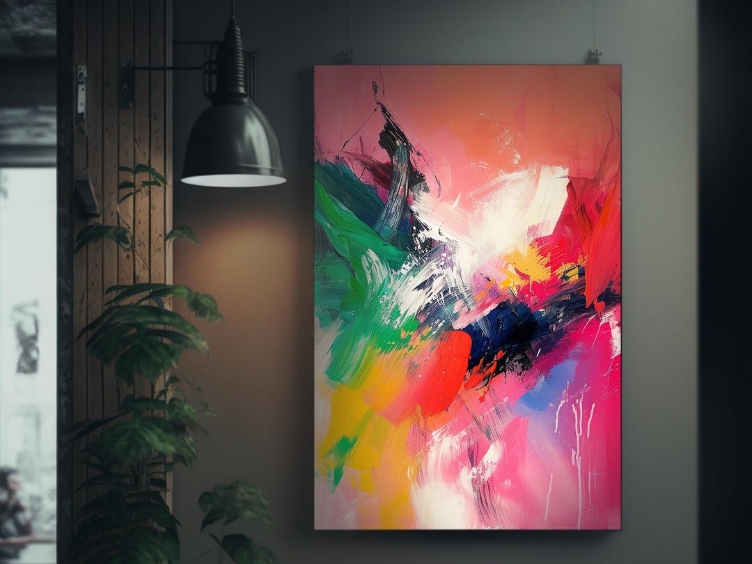 Bold Neo-fauvism Poster Vibrant Brush Strokes Modern Wall Art Inspired by Abstract Expressionism ...