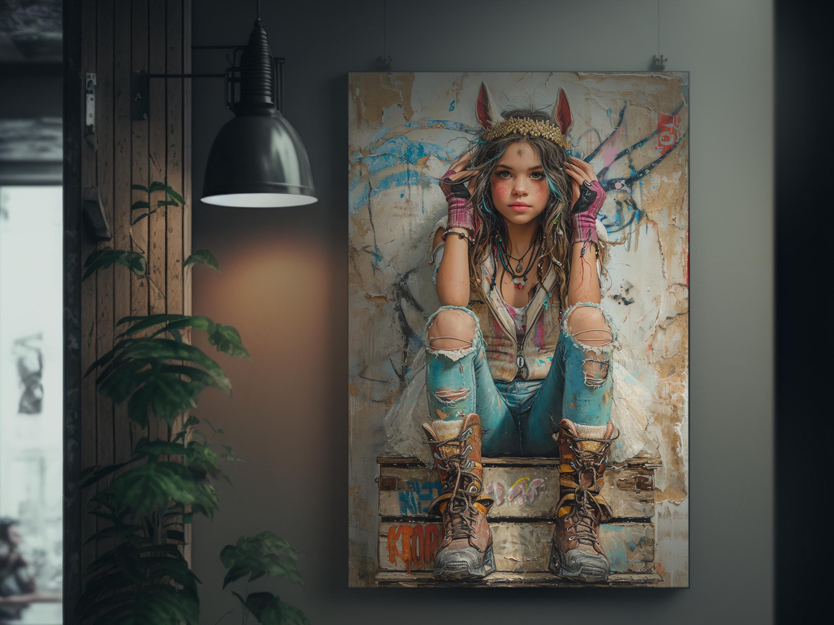 Hyperrealistic Teen Girl Portrait Wooden Box Painting Cgsociety ...