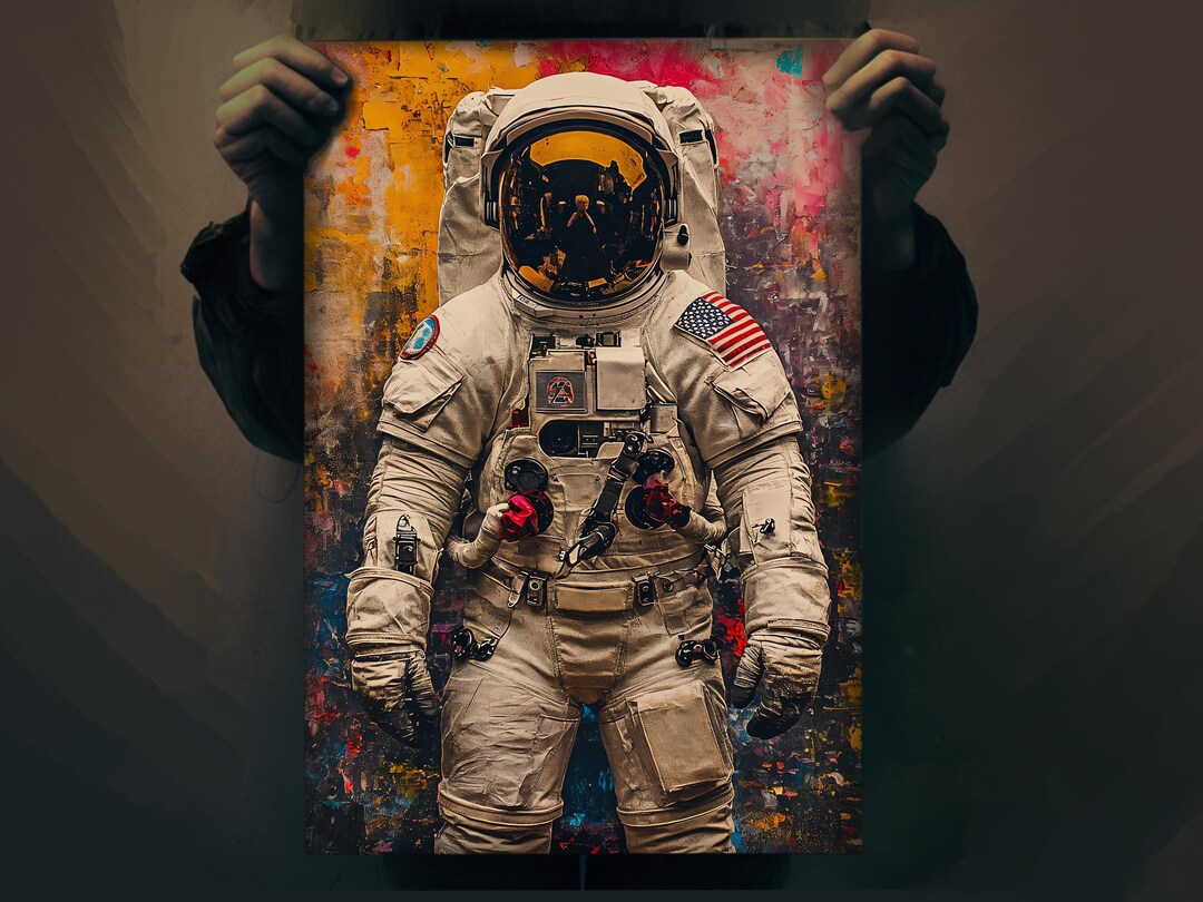 Ultrafine Space Suit Portrait Poster American Astronaut Art Trending ...