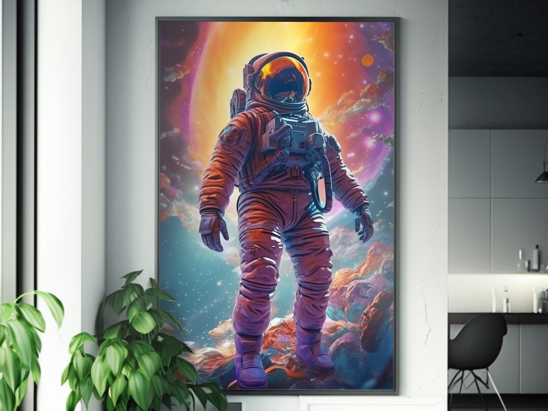 Astronaut Space Suit Art | Airbrush Poster | Cosmic LSD Concept ...