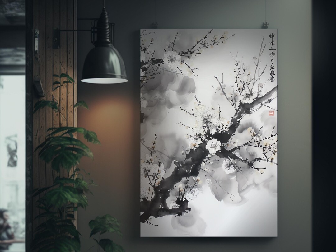 Ultrafine Chinese Ink Tree Artwork | Traditional Painting | Detailed ...