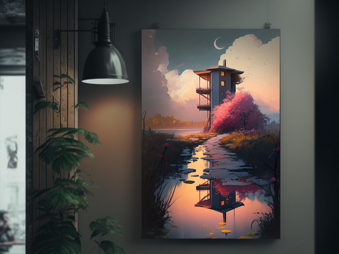 Neo-romanticism Lake House Artwork | Influenced by Behance | Cgsociety ...
