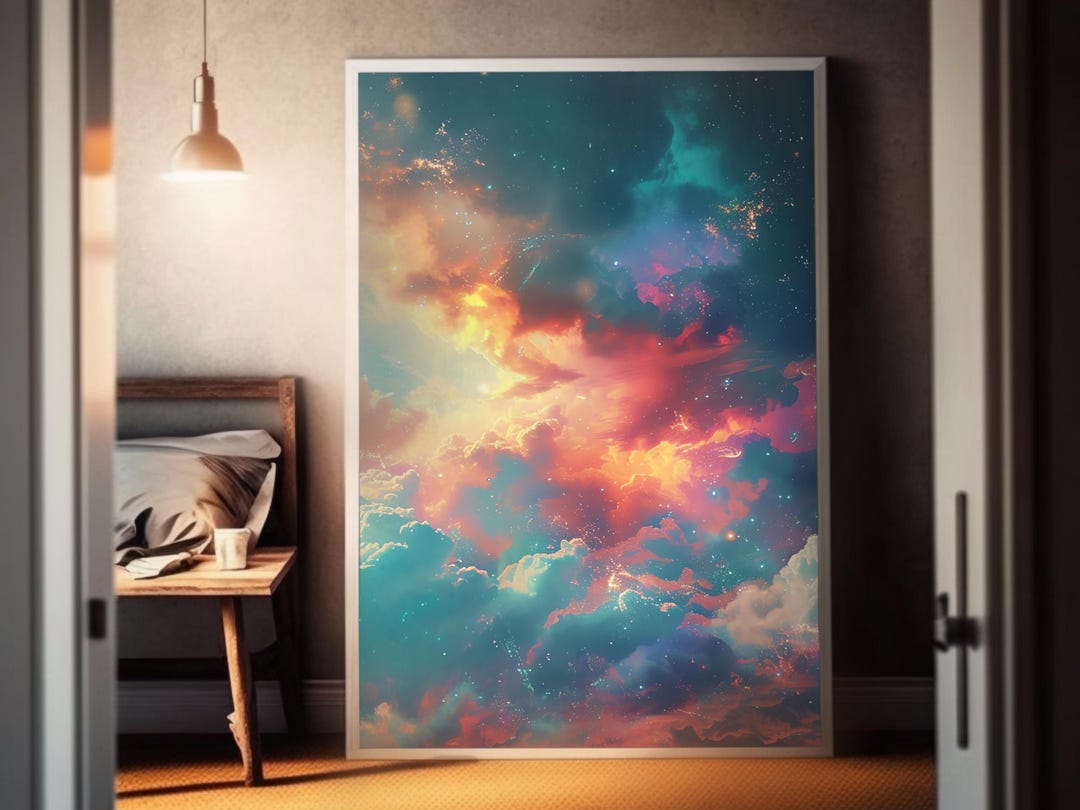 Luminous Sky | Heaven Stars | Cloud Art | Psychedelic Space Poster ...