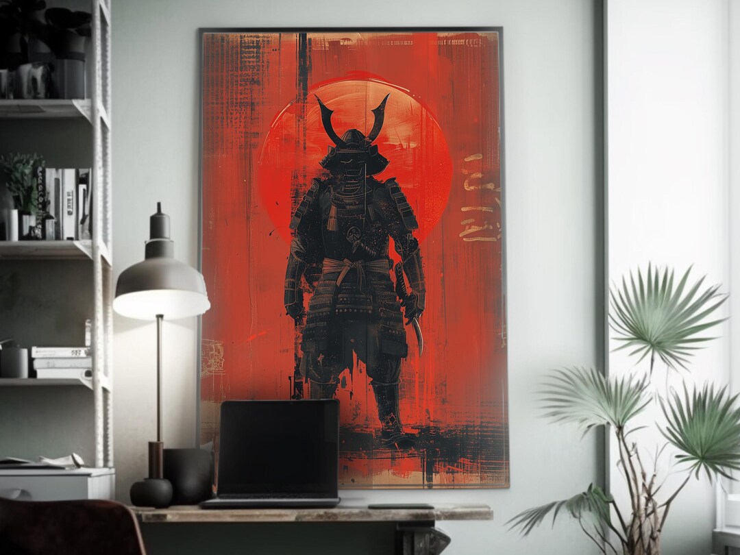 Cyberpunk Samurai Red Sun Art Japanese Ukiyo-e Movie Poster Cgsociety ...