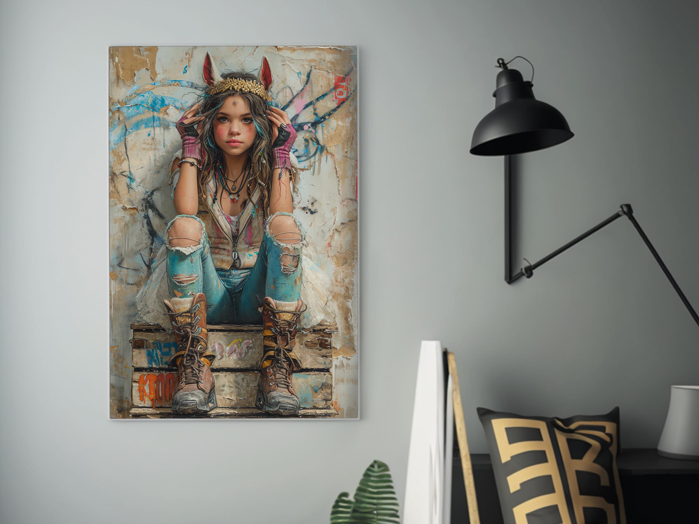 Hyperrealistic Teen Girl Portrait Wooden Box Painting Cgsociety ...
