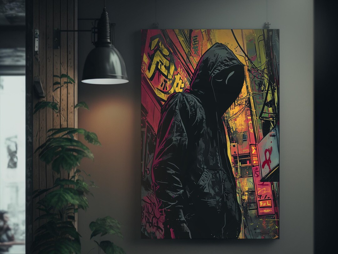 Cyberpunk Street Wanderer | Underground Comics Style Art | Cityscape ...