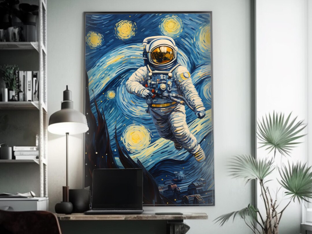 Breathtaking Astronaut Art | Space Float Painting | Ultrafine Detail ...