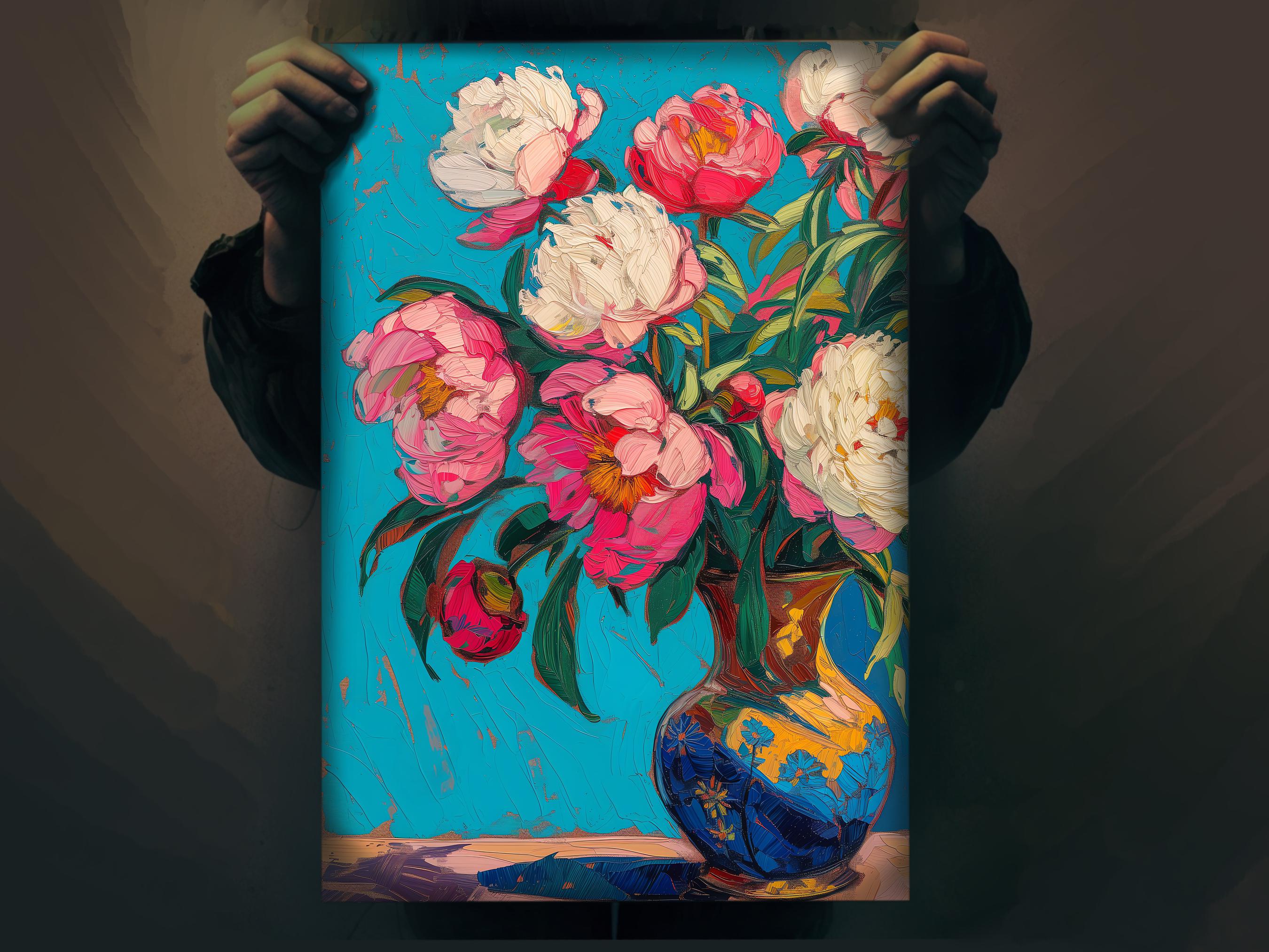 Floral Vase Table Art Cloisonnism Gouache Painting Detailed Behance ...