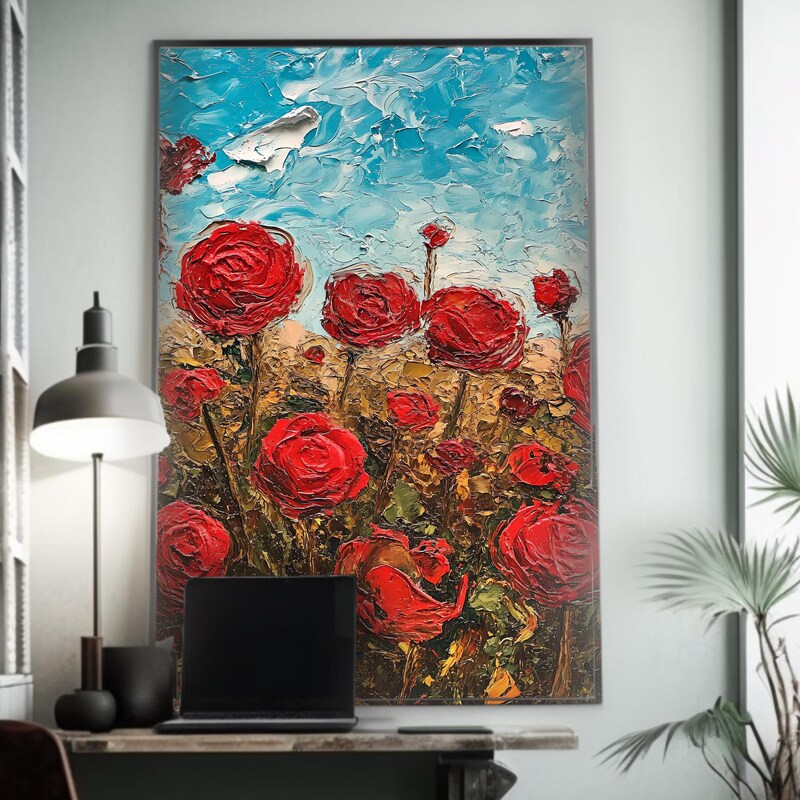 Impressionist Roses - Etsy