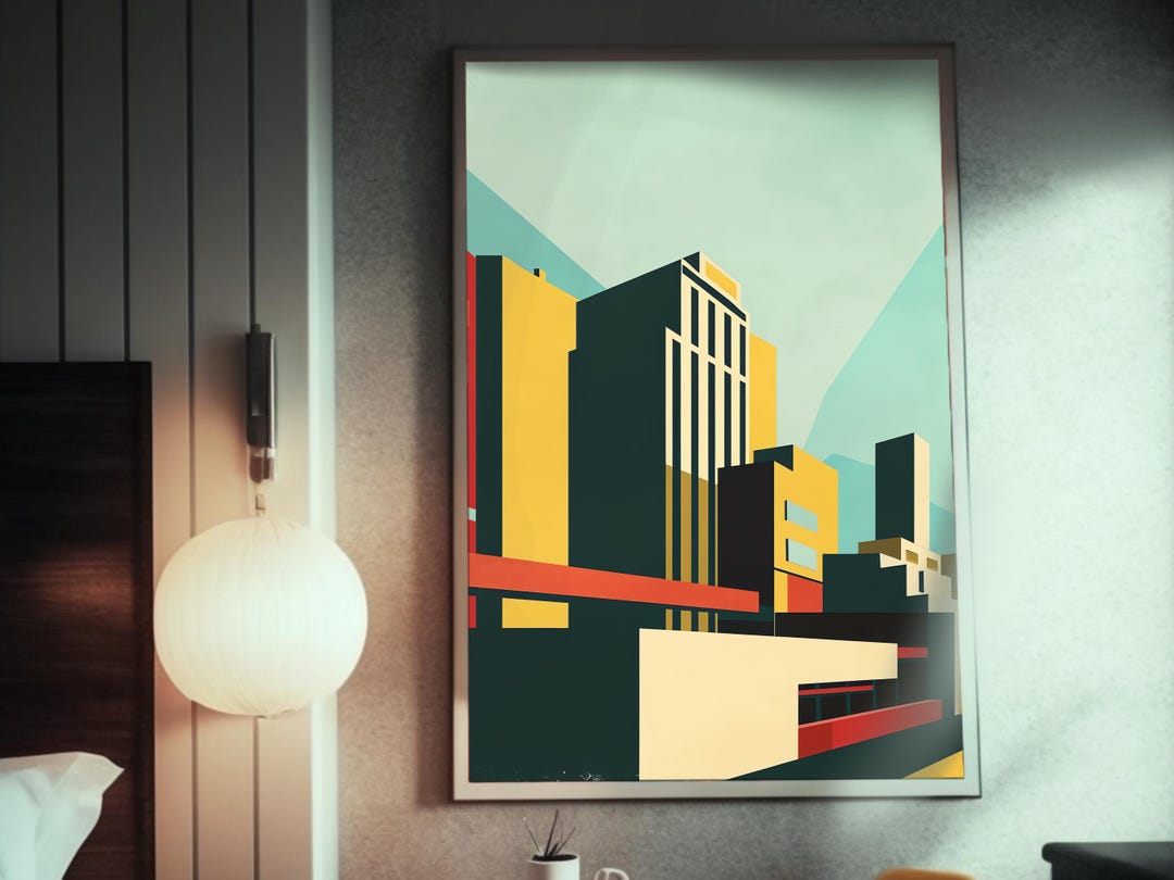 Modern Art Print | Vibrant Wall Decor | High-quality Digital Poster ...