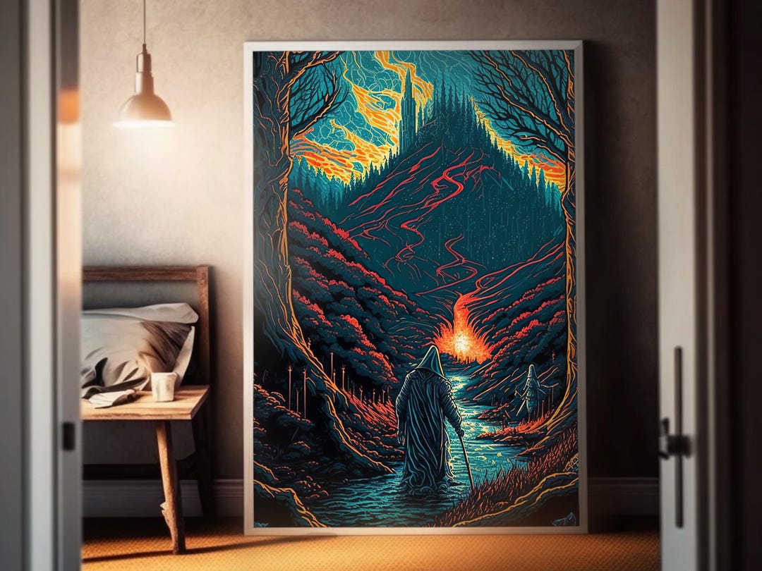 Fantasy Forest Poster Art | Inspired by Wanderer in Woods Concept Art ...