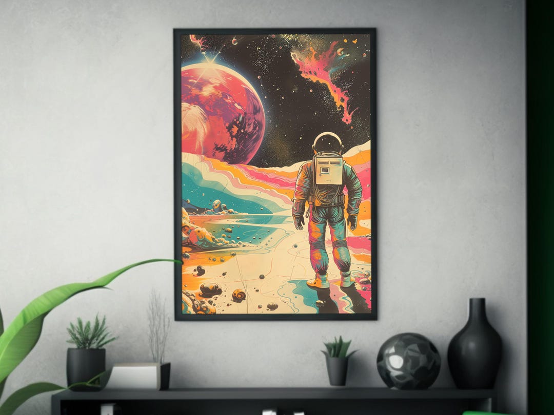 Space Suit Voyager Ultrafine Detail Art Cosmic LSD Poster Vibrant ...