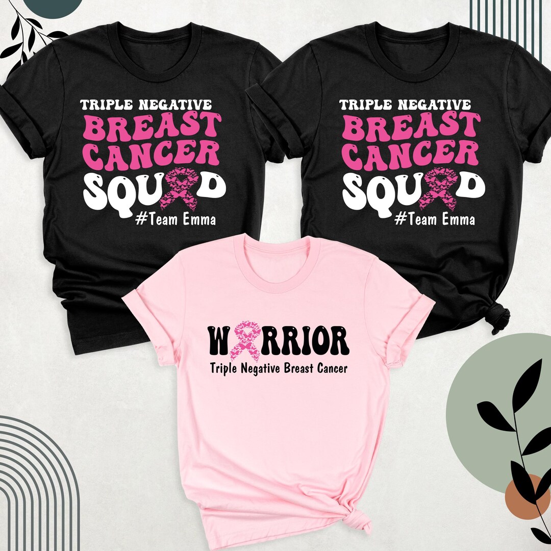 Triple Negative Breast Cancer Mammogram Shirt Tee, Pink Ribbon Shirt ...