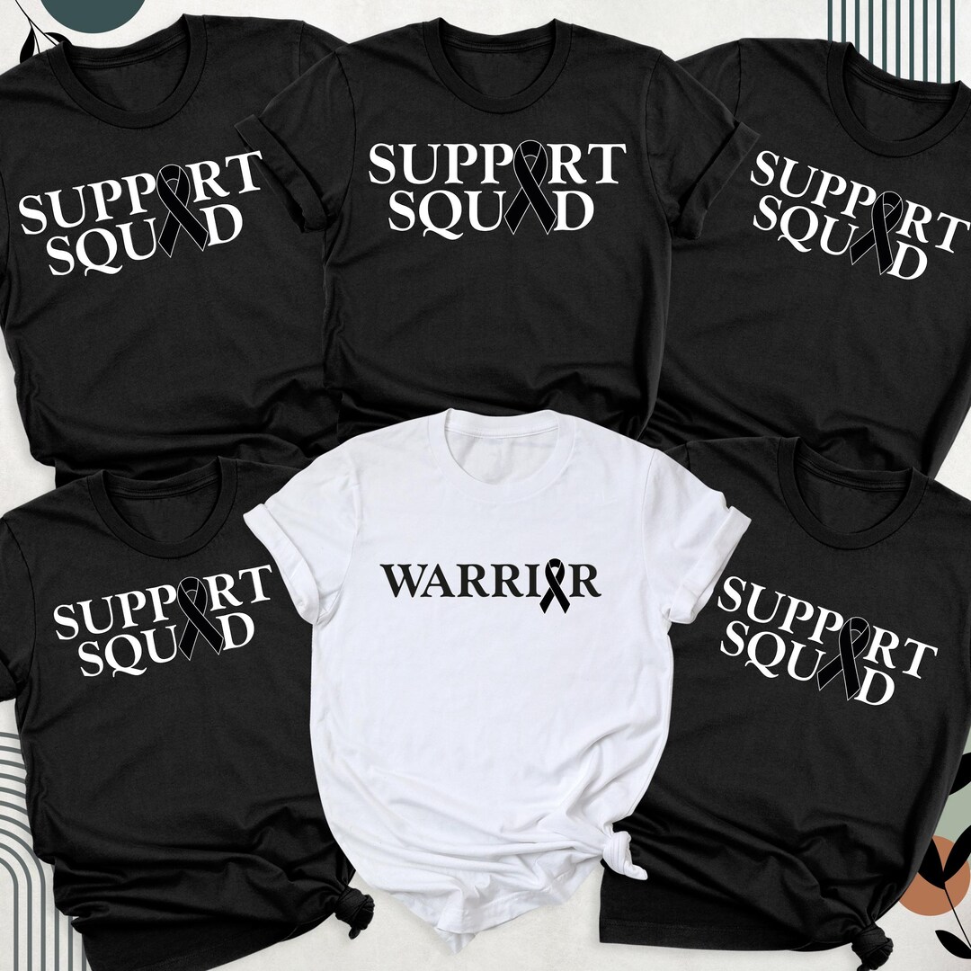 Skin Cancer Shirt, Support Squad Skin Cancer Shirt, Skin Cancer ...