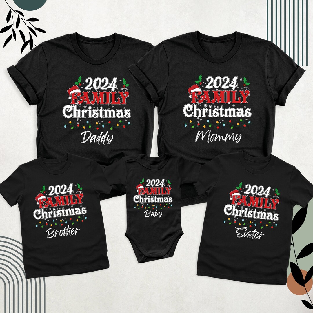 Christmas Custom Shirt, Christmas Lights Tee, Xmas Group Tee, Holiday ...