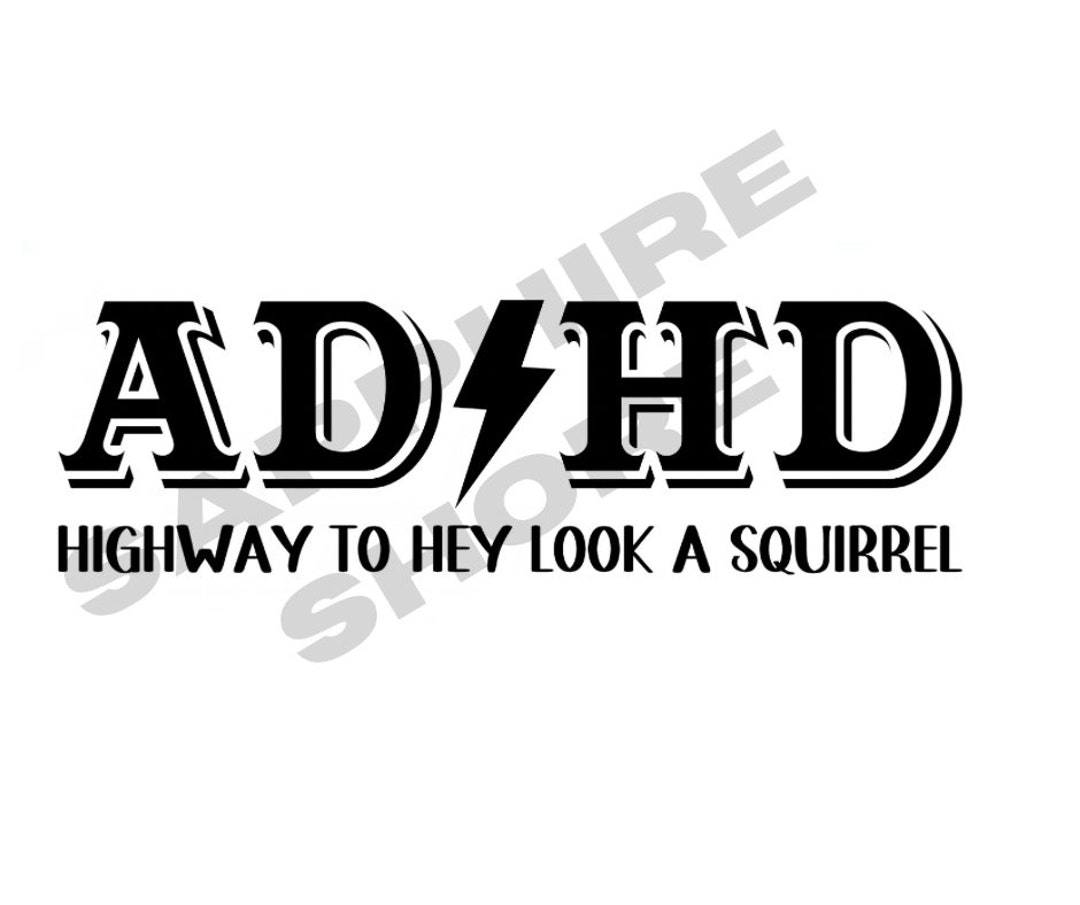 ADHD Funny SVG File - Etsy