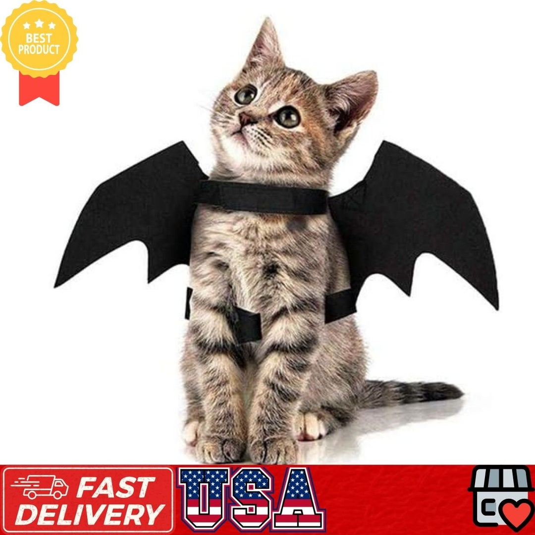 Bat Wings Costume for Pets Halloween Christmas Dress-up Accessories for ...