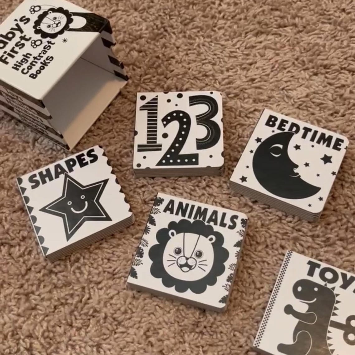 High Contrast Baby Board Books Set: Newborn Visual Development - Etsy