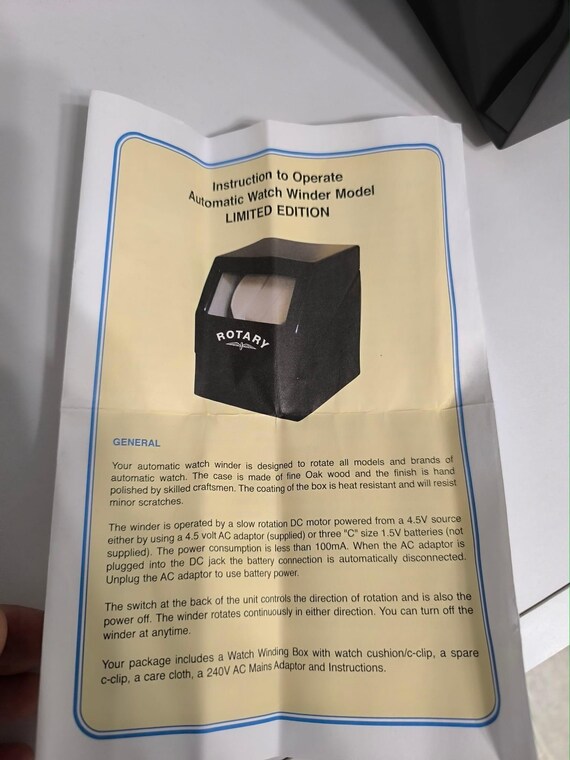 Rotary - Original Watch Box, Container, Gift for him.… - Gem