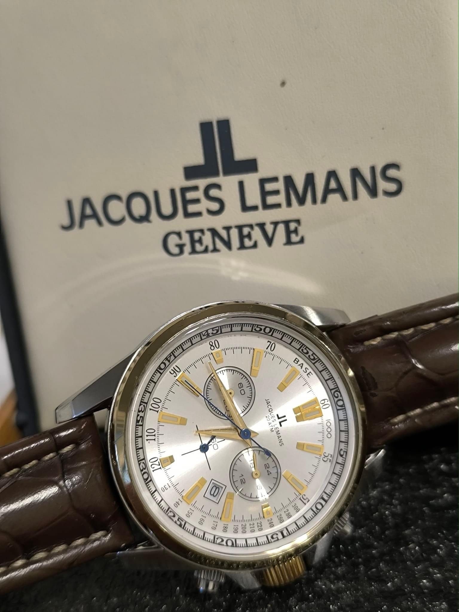 Rare Jacques Lemans 1-1117 Men's Watch, Liverpool Day Date, Annual Week ...