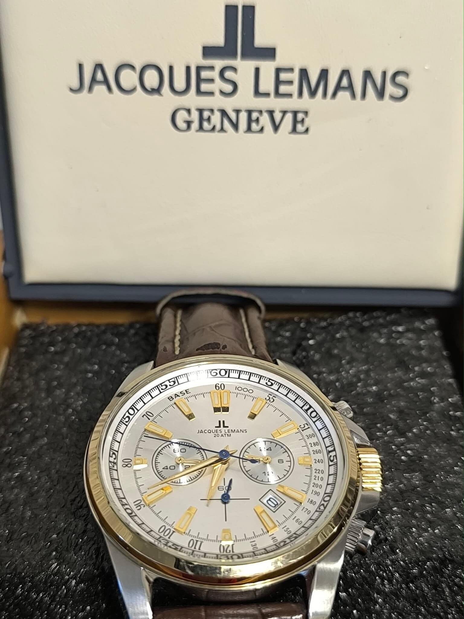 Rare Jacques Lemans 1-1117 Men's Watch, Liverpool Day Date, Annual Week ...