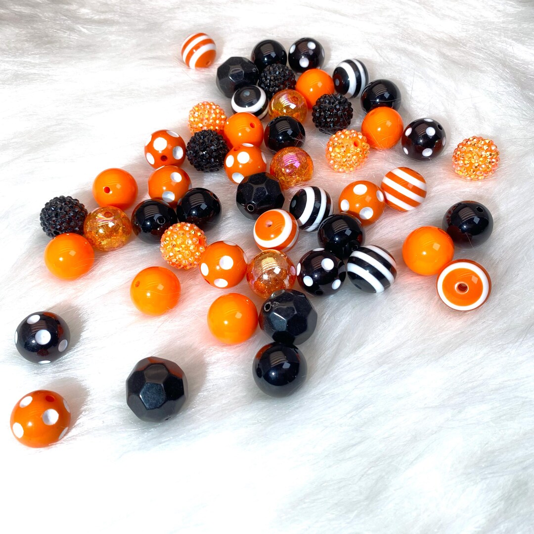 Halloween Hocus Pocus Bubblegum Beads, 20mm Bubblegum Bead Mix 50qty - Etsy